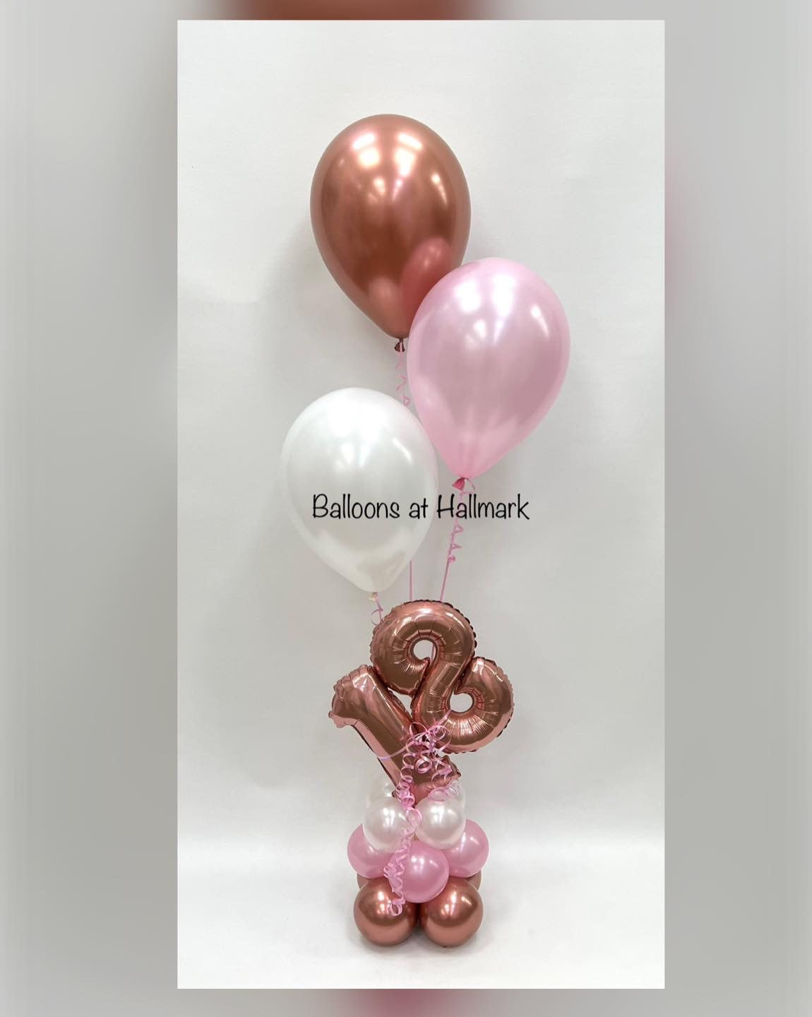 Deluxe Double Number Mini Stack with Group of 3 Latex Attached – Balloons at Hallmark Ltd