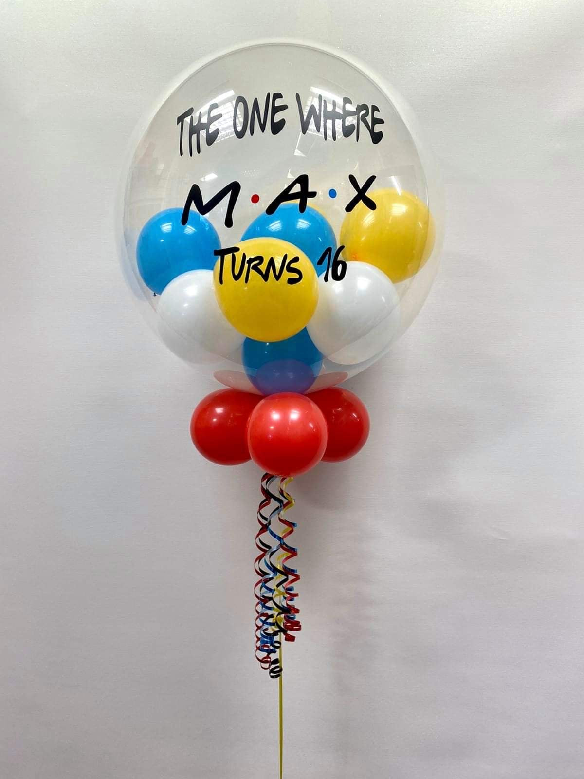 Personalised Helium Balloon Friends Theme – Balloons at Hallmark Ltd