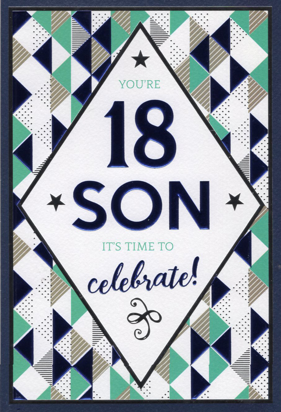 Son 18 Birthday Card – Balloons at Hallmark Ltd